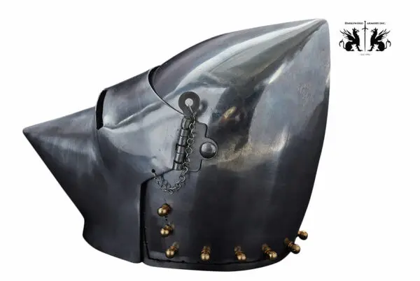 PigFace Bascinet (#1736) - Darksword Armory
