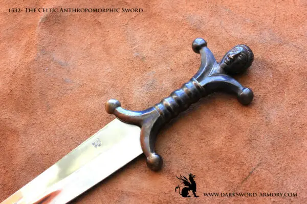 Anthropomorphic Celtic Sword (#1532) - Darksword Armory