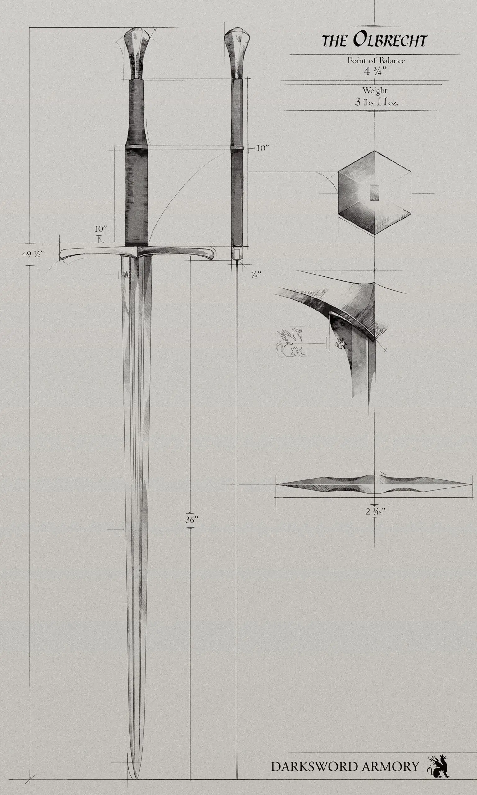 Two Handed War Sword | Hand Forged Combat ready Longsword