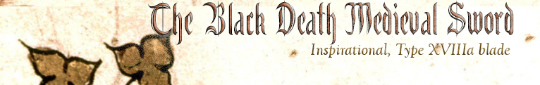 The Black Death Gothic Sword - Darksword Armory inc.