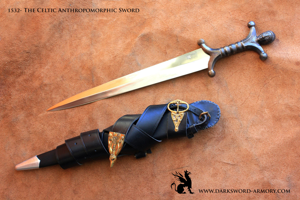 Anthropomorphic Celtic Sword (#1532) - Darksword Armory