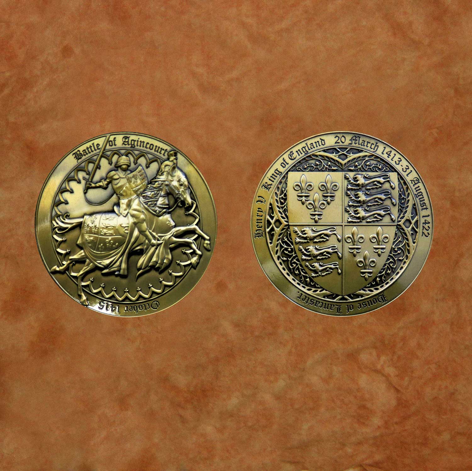 Battle of Agincourt Henry V Medieval Collectible Coin - Darksword Armory