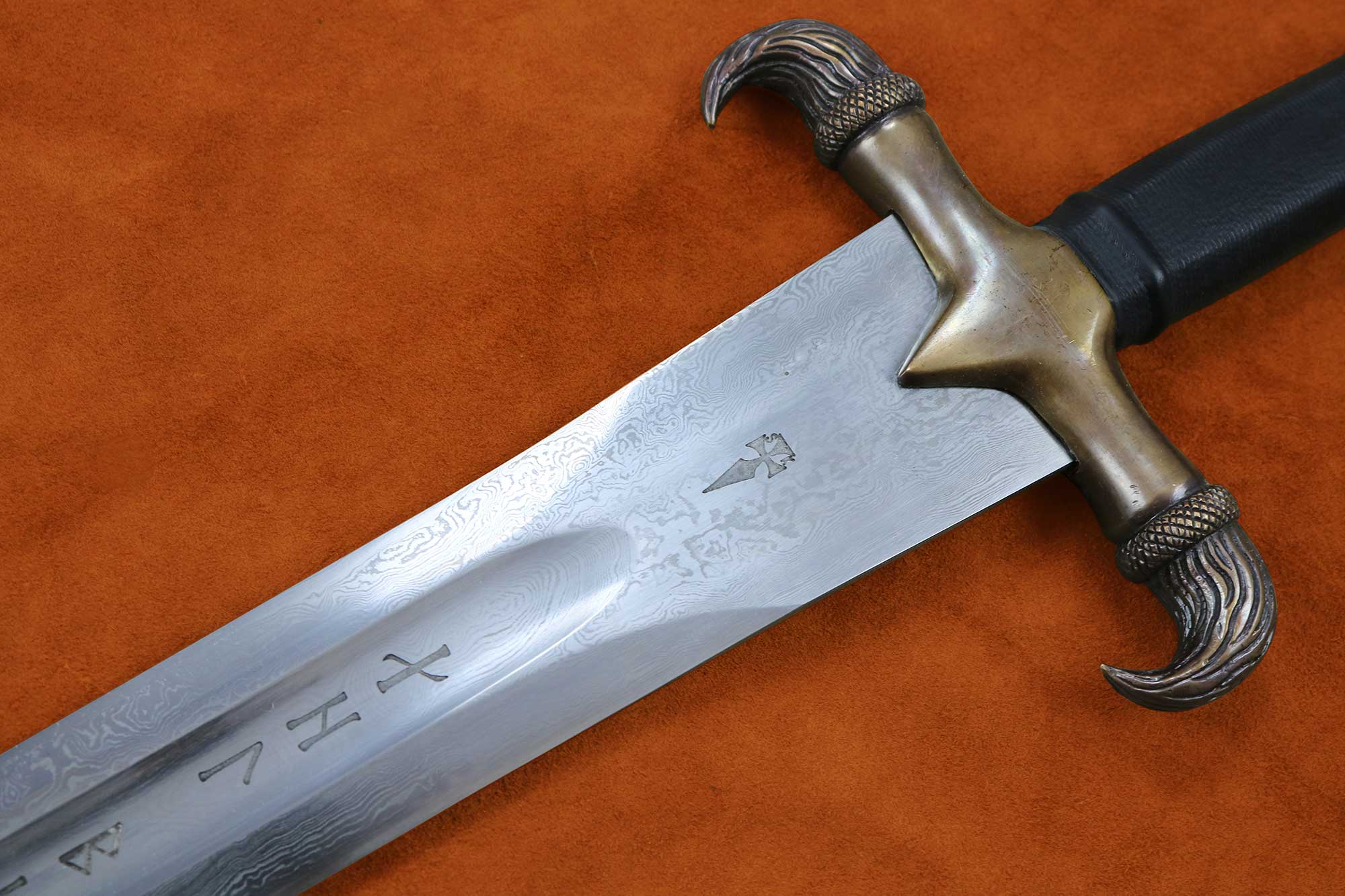 Erland Sword Folded Steel Blade (#1202) - Darksword Armory