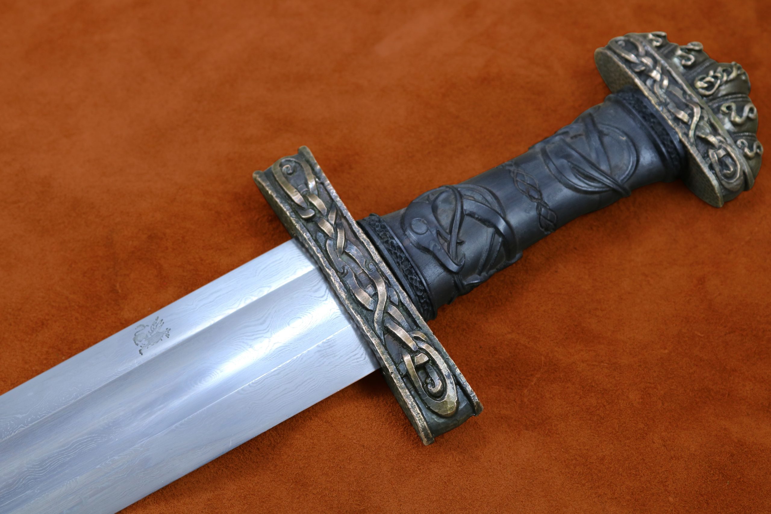 Oslo Sword Folded Steel Blade (#1205) - Darksword Armory