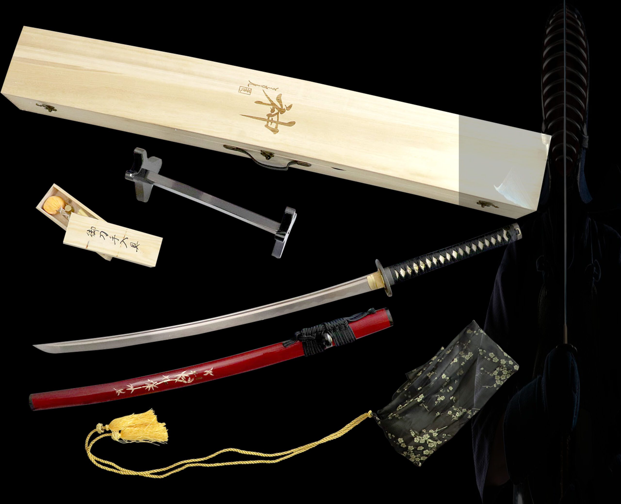 Folded Steel Samurai Sword (206341) - Darksword Armory