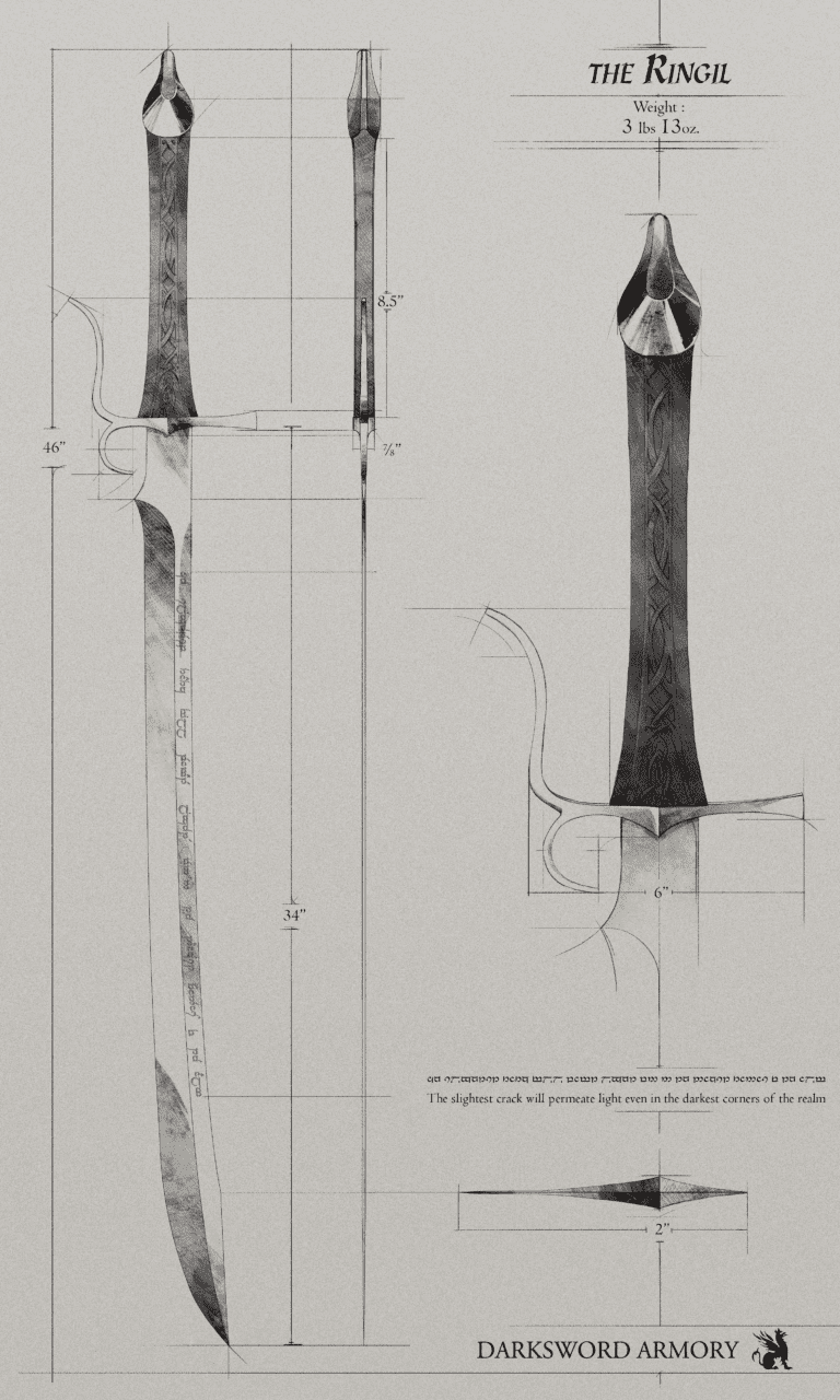 High King Elf Fantasy Sword | Battle Ready Medieval Sword