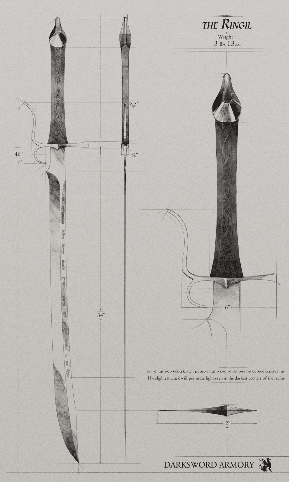 High King Elf Fantasy Sword | Battle Ready Medieval Sword