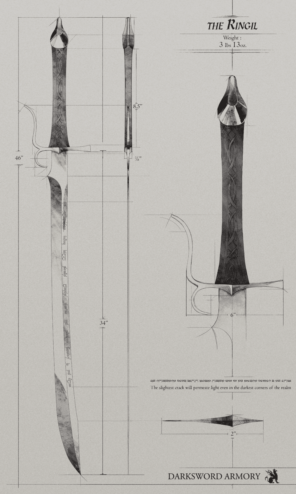 High King Elf Fantasy Sword | Battle Ready Medieval Sword
