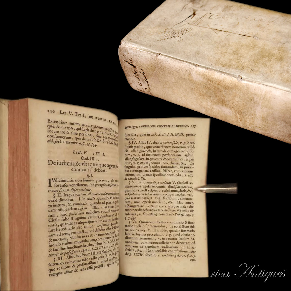 1743 Latin Law doctrines by Jakob Ludovici Justinian Wissenbach (88126 ...