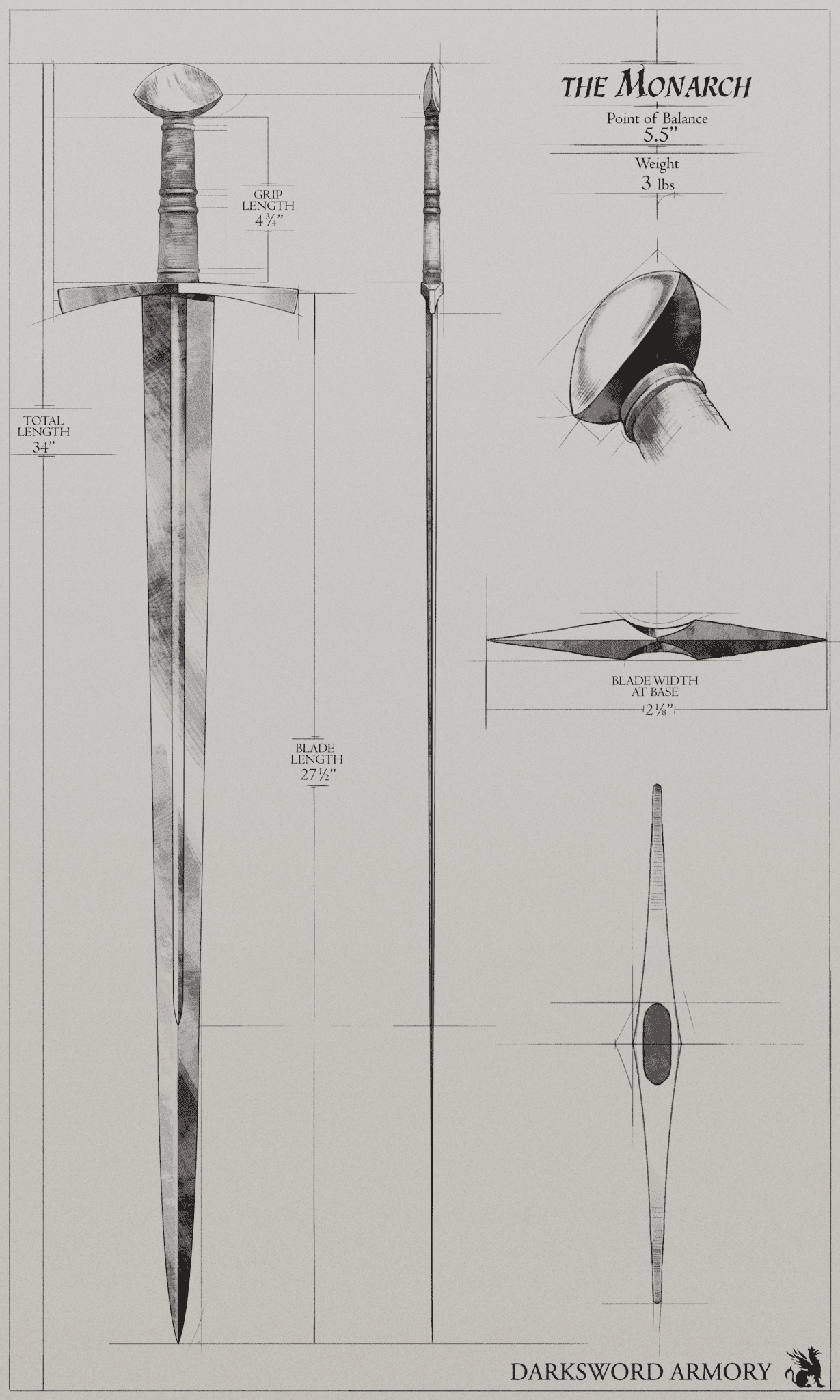 (#1305) The Monarch - Darksword Armory